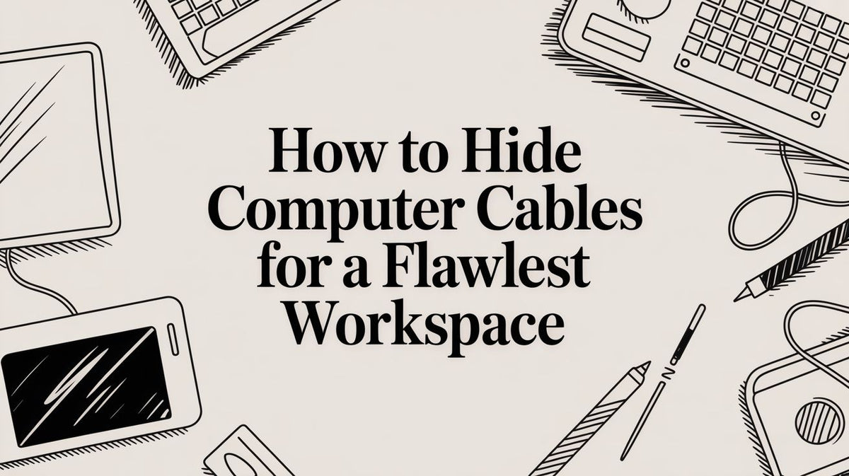 How to Hide Computer Cables for a Flawless Workspace – EVEO TV