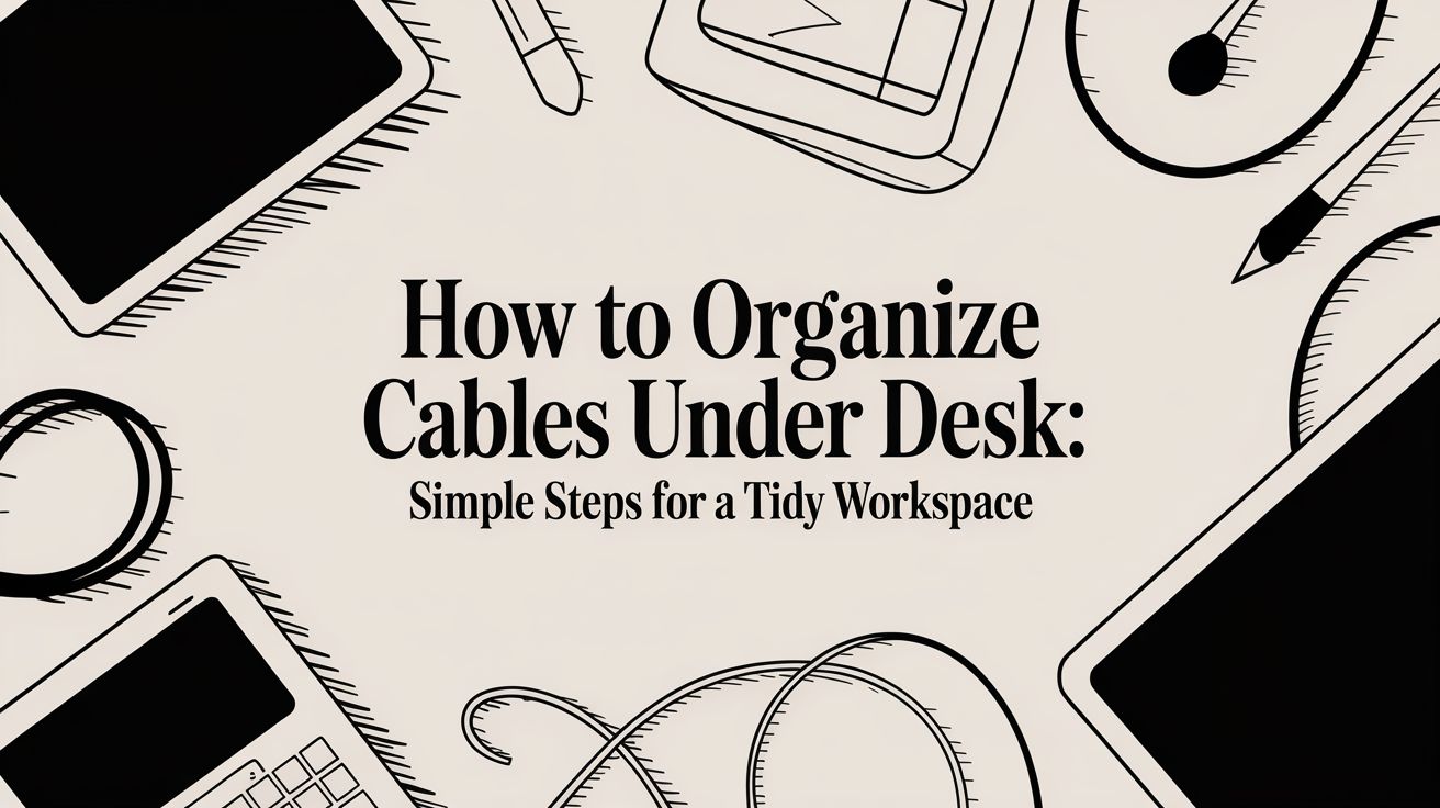 How to organize cables under desk: Simple steps for a tidy workspace ...