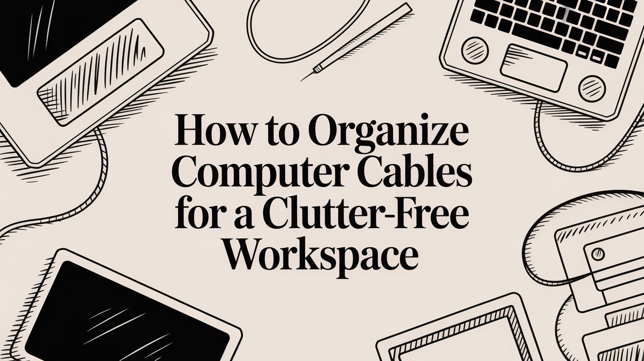 Organize Computer Cables at Your Workstation: IT-Approved Methods – EVEO TV